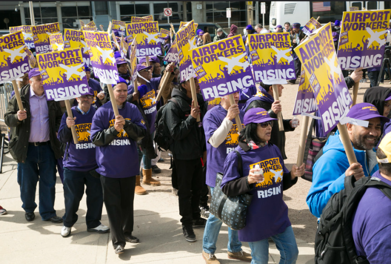 Airport Workers and 32BJ SEIU Support Proposed Wage Increase by PANYNJ ...